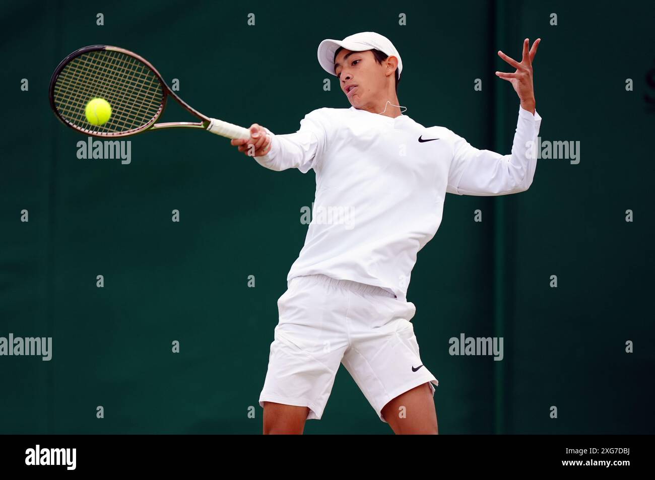 Conor Brady on day seven of the 2024 Wimbledon Championships at the All England Lawn Tennis and ...