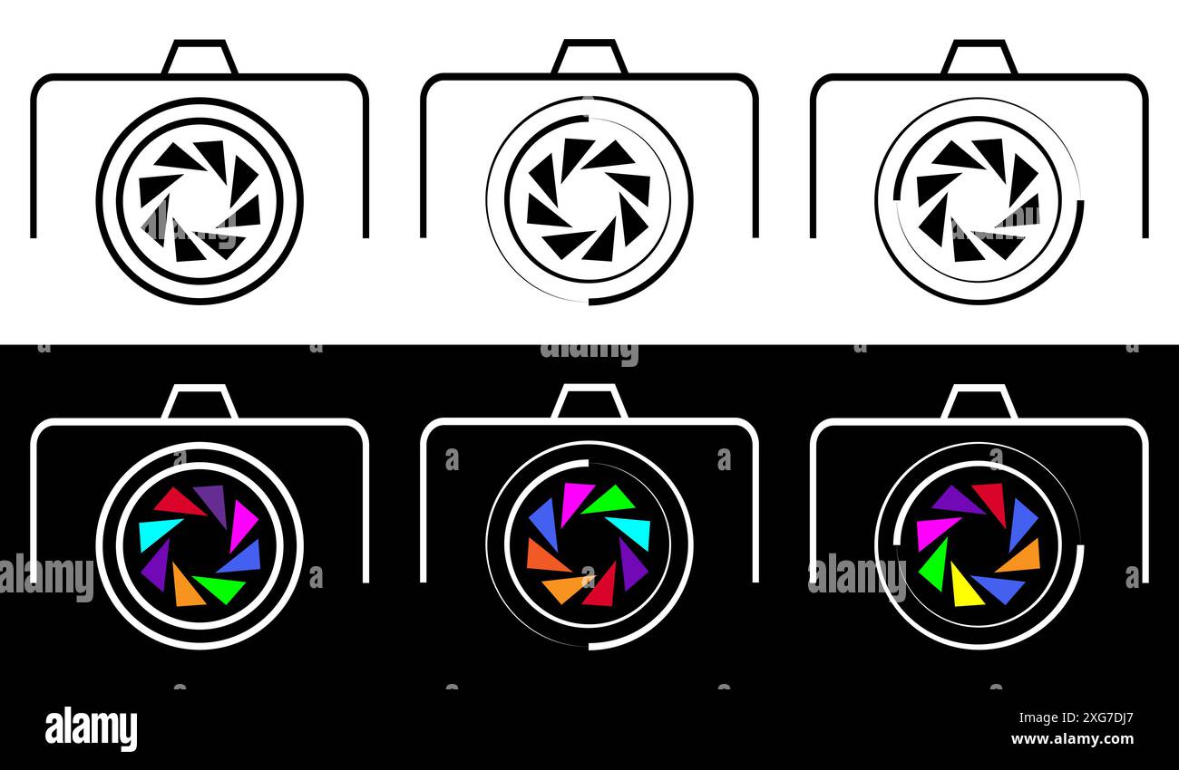 Modern Photography Camera shutter vector symbol Stock Vector Image ...