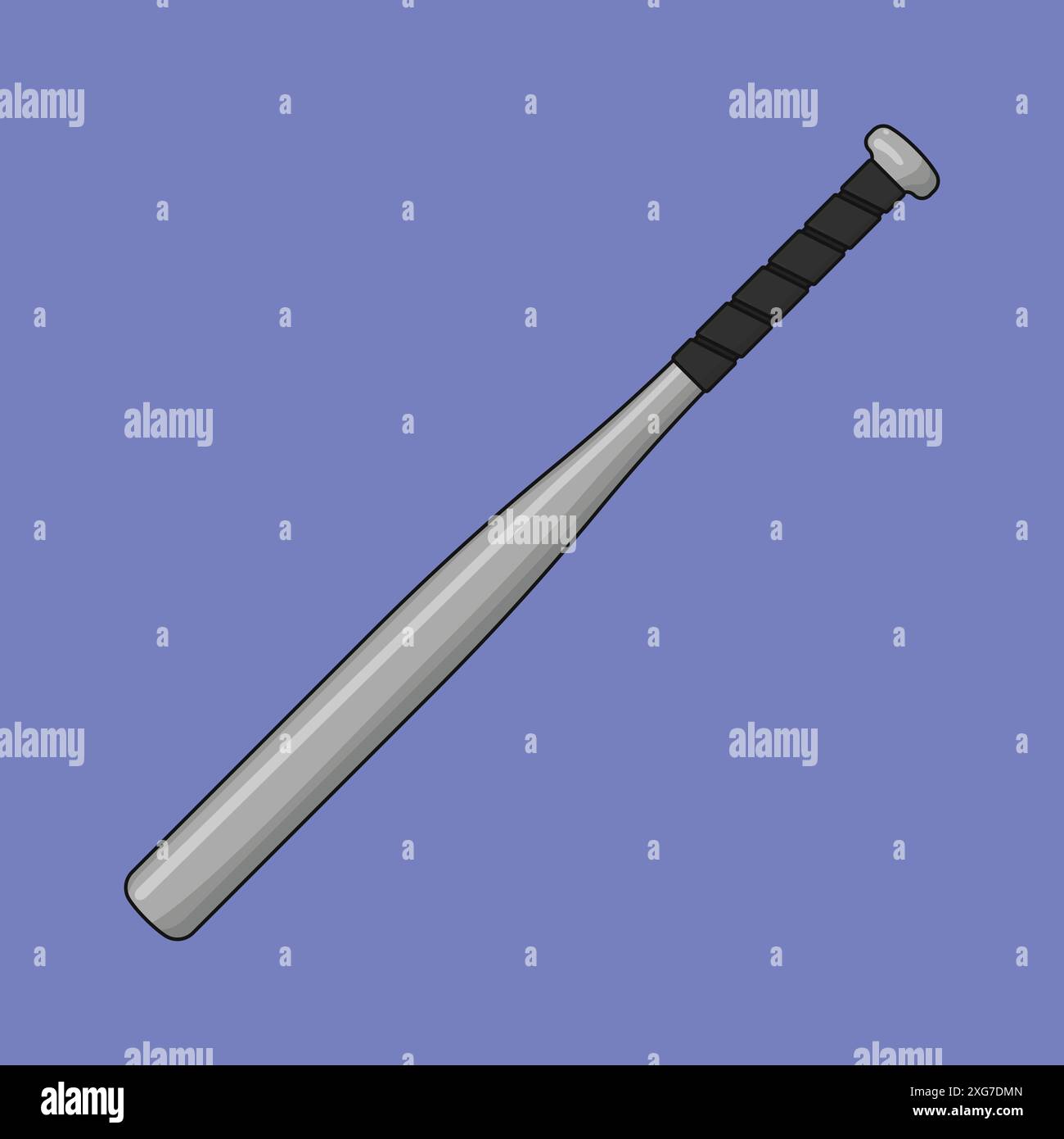 Baseball bat icon vector. aluminium baseball sports bat illustration ...