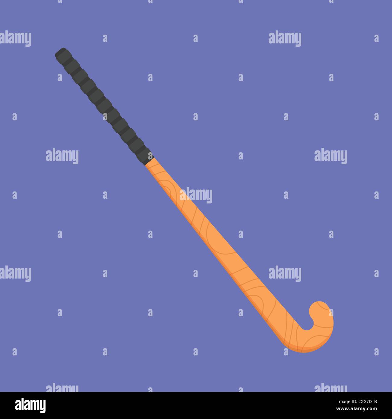 grass hockey stick icon vector. Wooden field hockey vector illustration ...