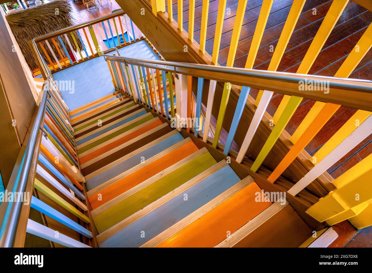 Palmview, Queensland, Australia - Colourful stairs inside the ...