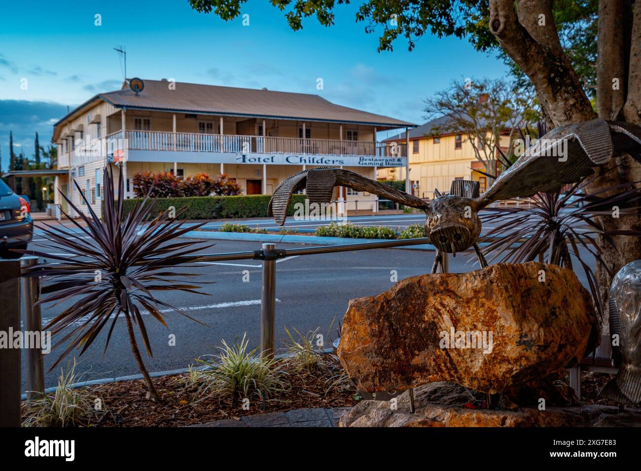 Childers, Queensland, Australia - Jul 4, 2024: Historical buildings in ...