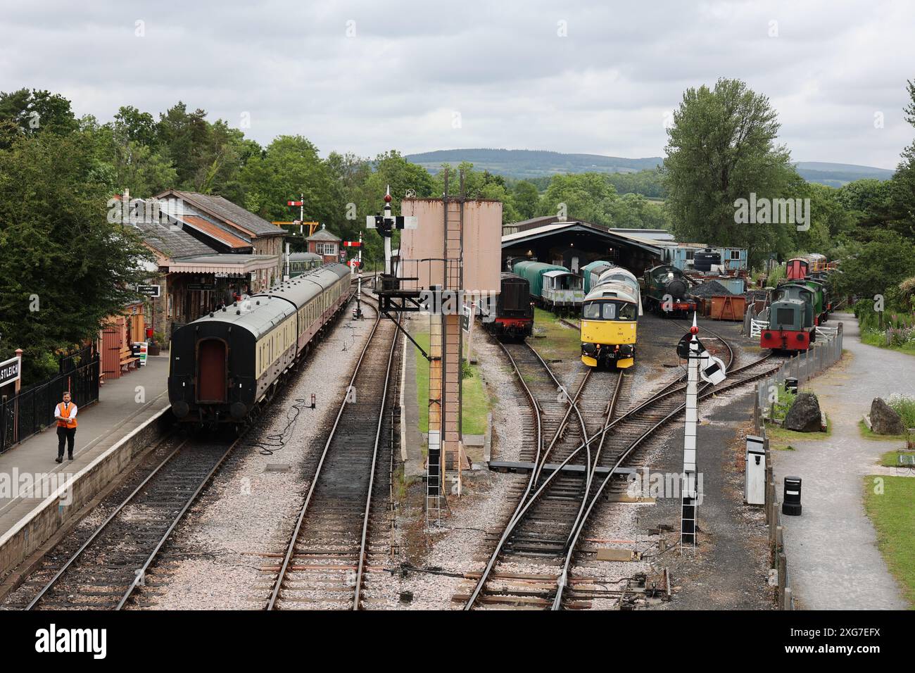 South Devon Railway - view of Buckfastleigh station Stock Photo - Alamy