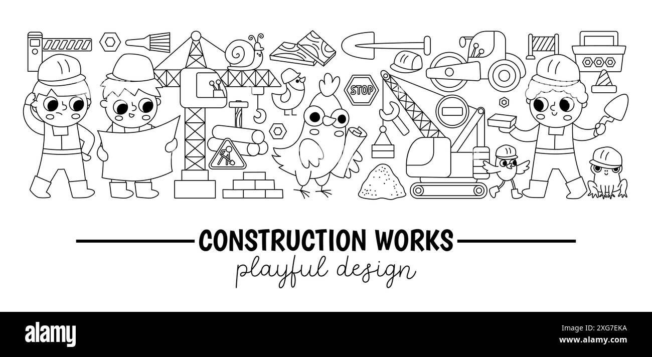 Construction Borders For Kids Number Kids Classroom Border