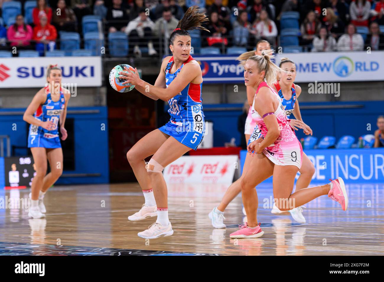7th July 2024; Ken Rosewall Arena, Sydney, NSW, Australia; Suncorp Super Netball, New South ...