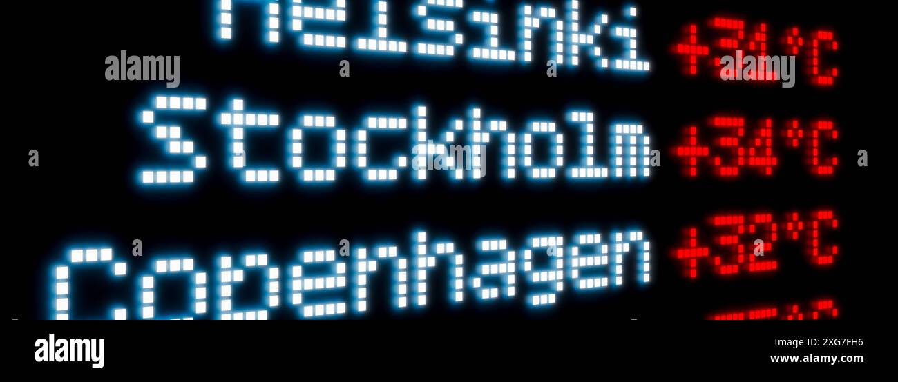 Heat in Stockholm,34 degrees and Copenhagen 32 degrees high temperature ...