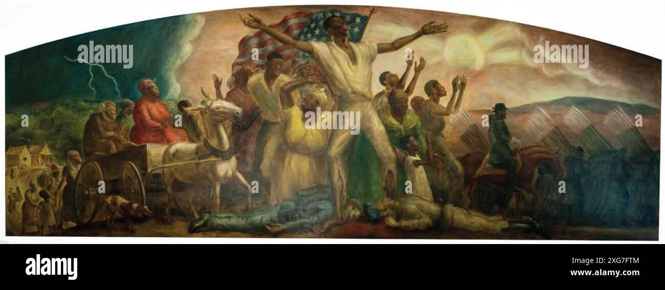 Freeing of the Slaves is an oil and tempera on canvas painting by ...