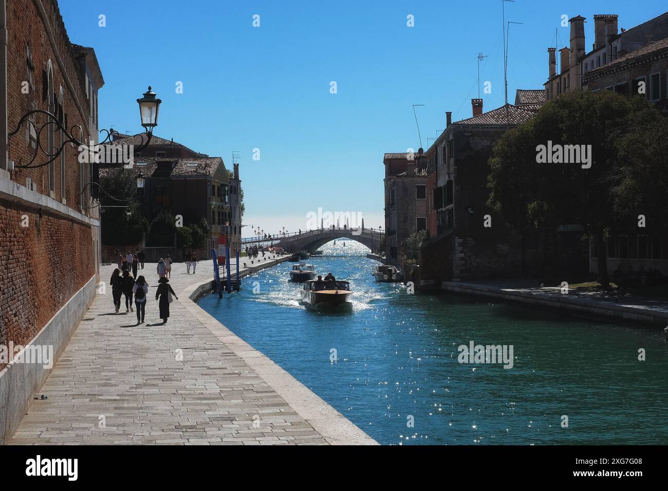 Fondamenta Arsenale the historic shipyard and armoury of Venice looking ...