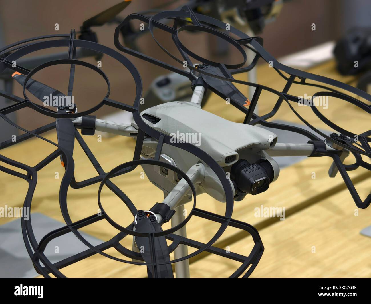 Modern drone for video and photo in the light store Stock Photo - Alamy