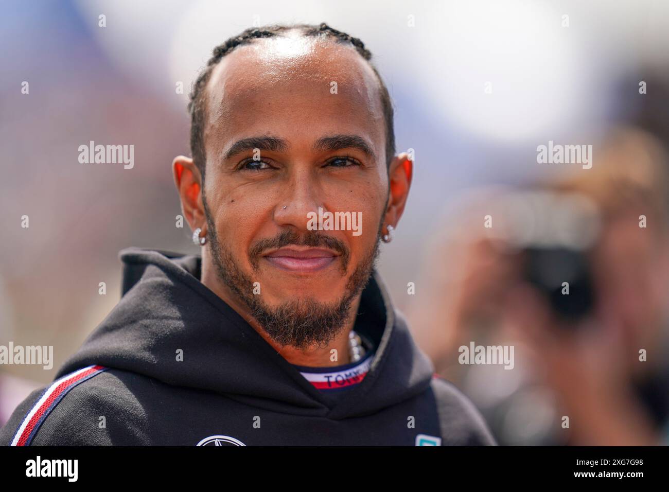 Silverstone, UK. 07th July, 2024. Lewis Hamilton during the Formula One ...