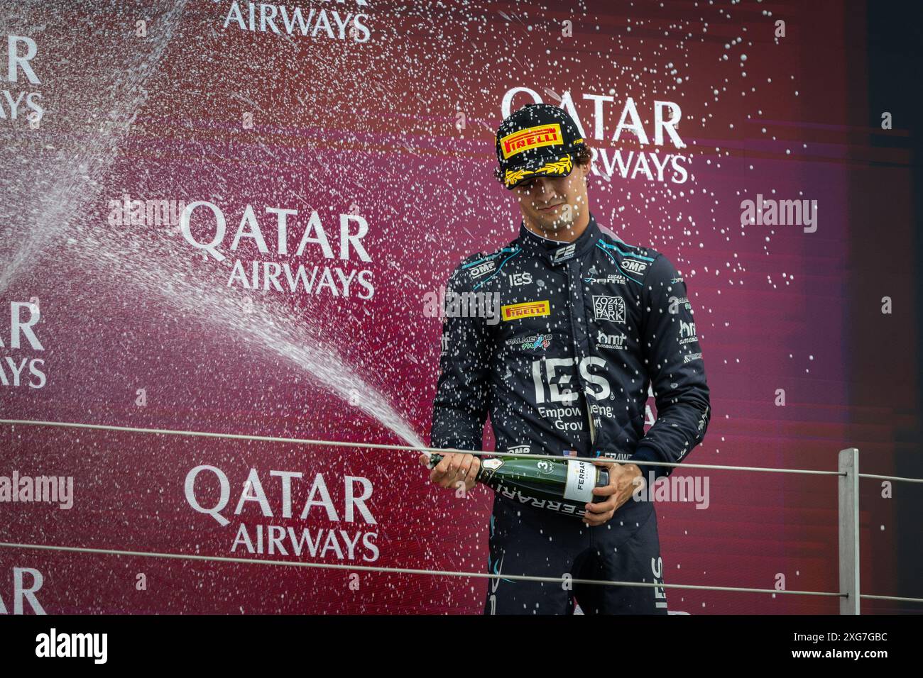 CRAWFORD Jak (usa), DAMS Lucas Oil, Dallara F2 2024, portrait, podium ...