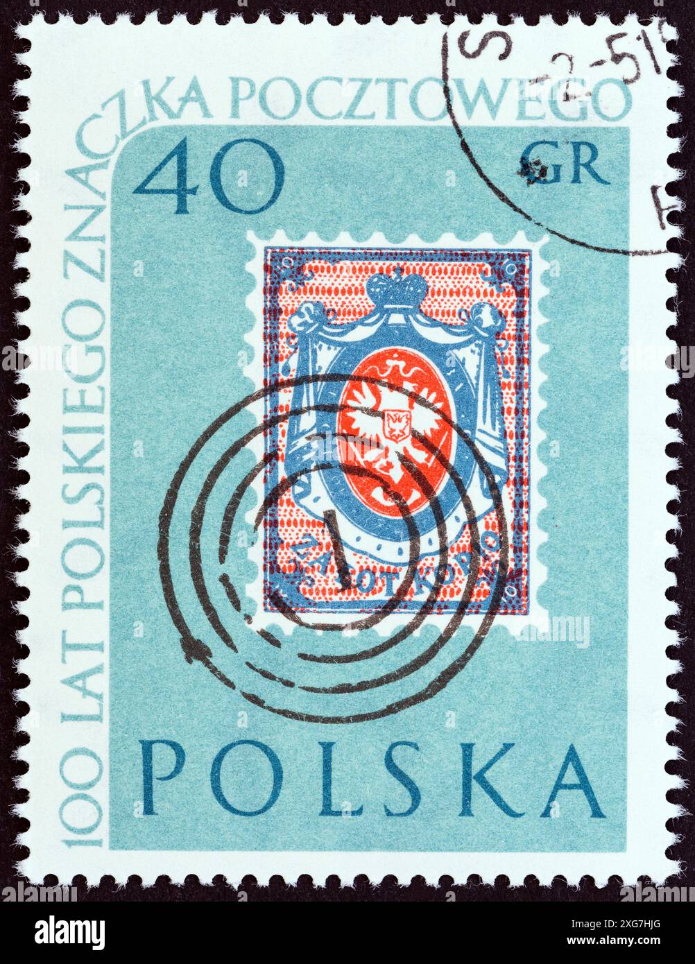 POLAND - CIRCA 1960: A stamp printed in Poland from the "100th ...