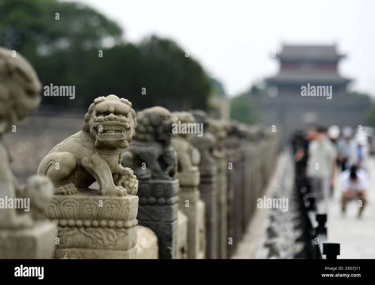 Beijing, Lugou Bridge in Beijing. 7th July, 1937. This photo taken on ...