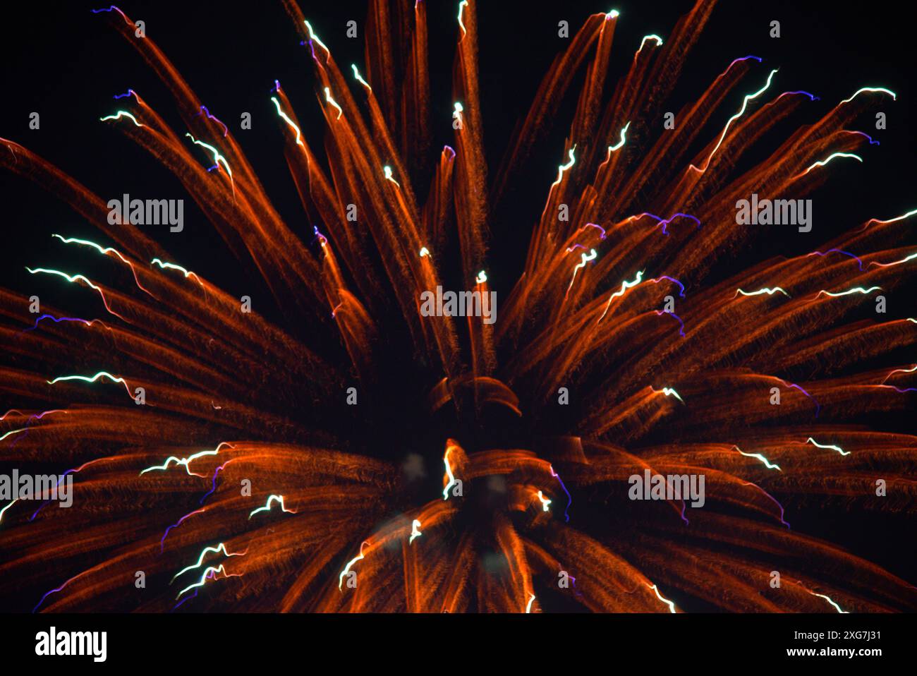 Abstract images of exploding fireworks Stock Photo - Alamy