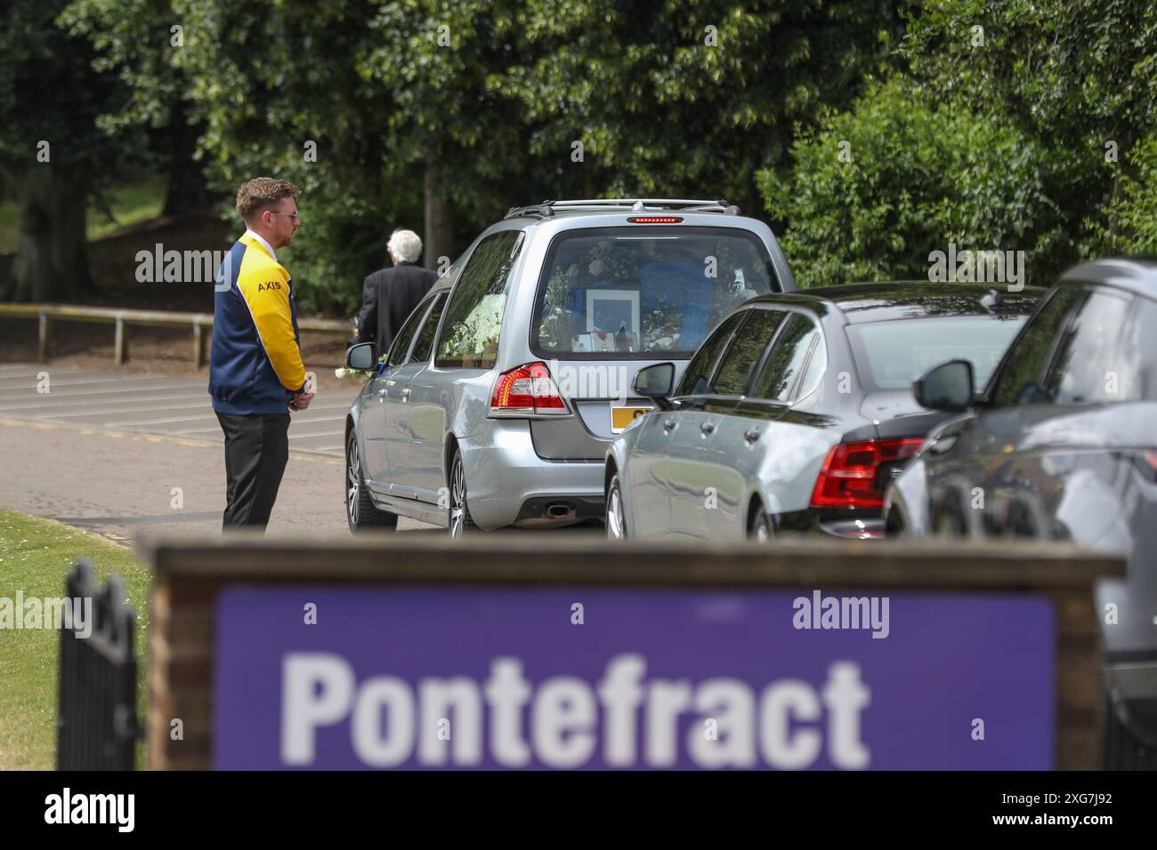 Rob Burrow CBE makes his final journey as his funeral car enters ...