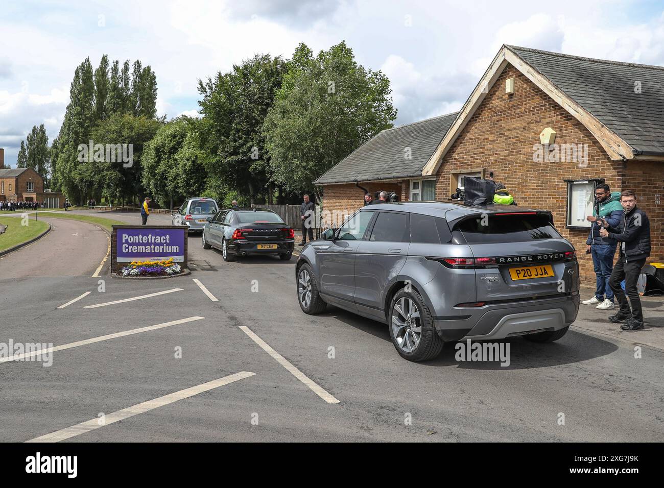Rob Burrow CBE makes his final journey as his funeral car enters ...