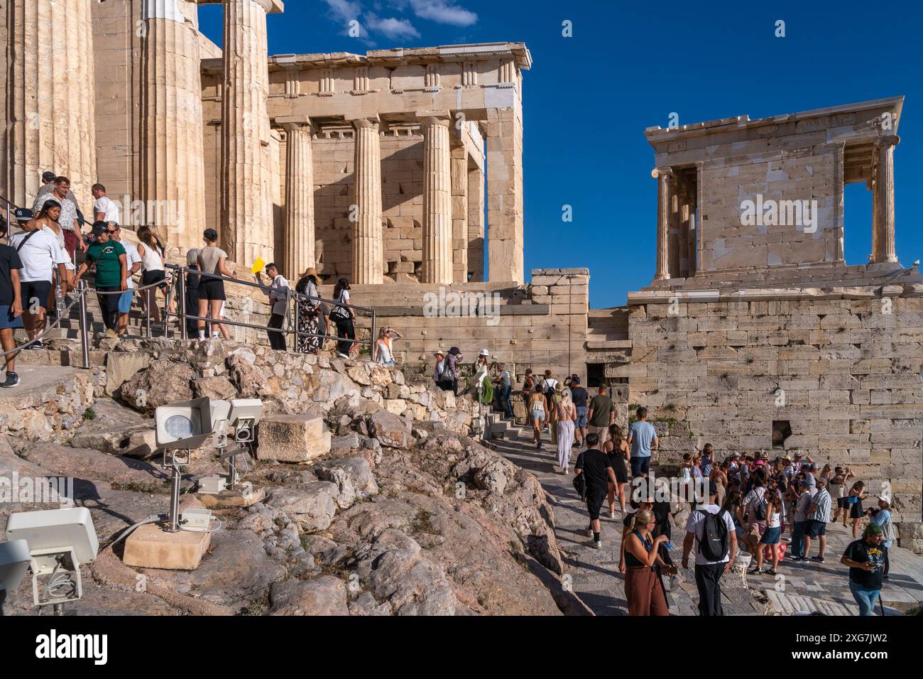 The Temple of Athena Nike, a temple on the Acropolis of Athens ...
