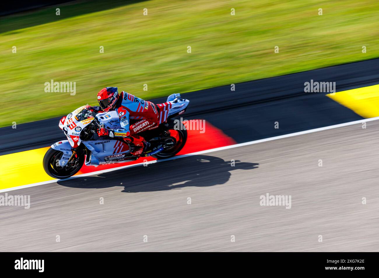 German MotoGP, Race Day. 7th July, 2024. Number 93 Gresini Racing ...