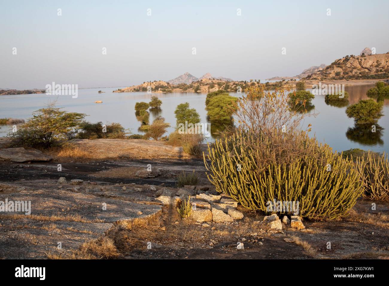 Jawai Lake, near Bera, Rajasthan, India Stock Photo - Alamy
