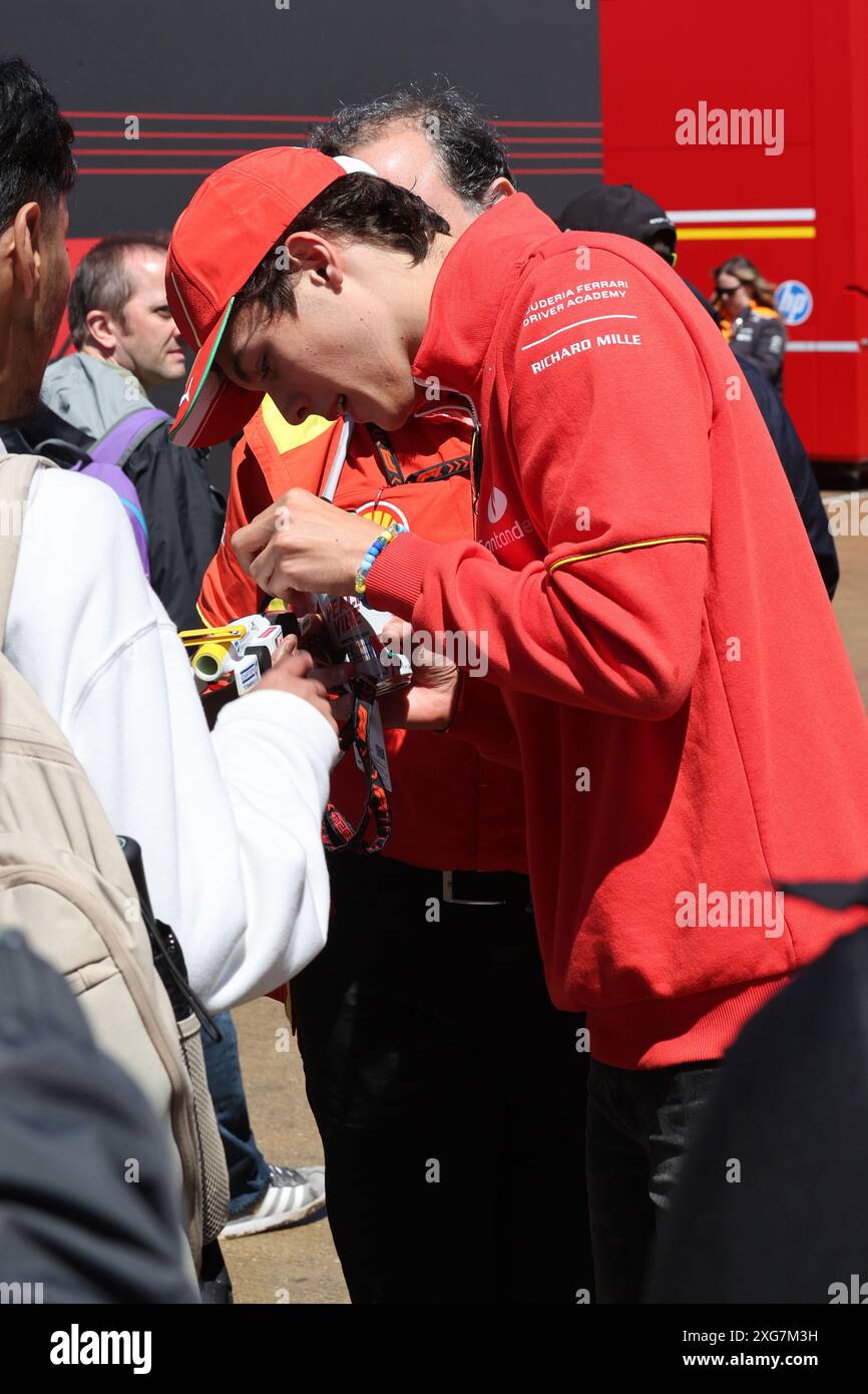 Silverstone, UK. 07th July, 2024. Oliver Bearman (GBR) Haas F1 Team ...