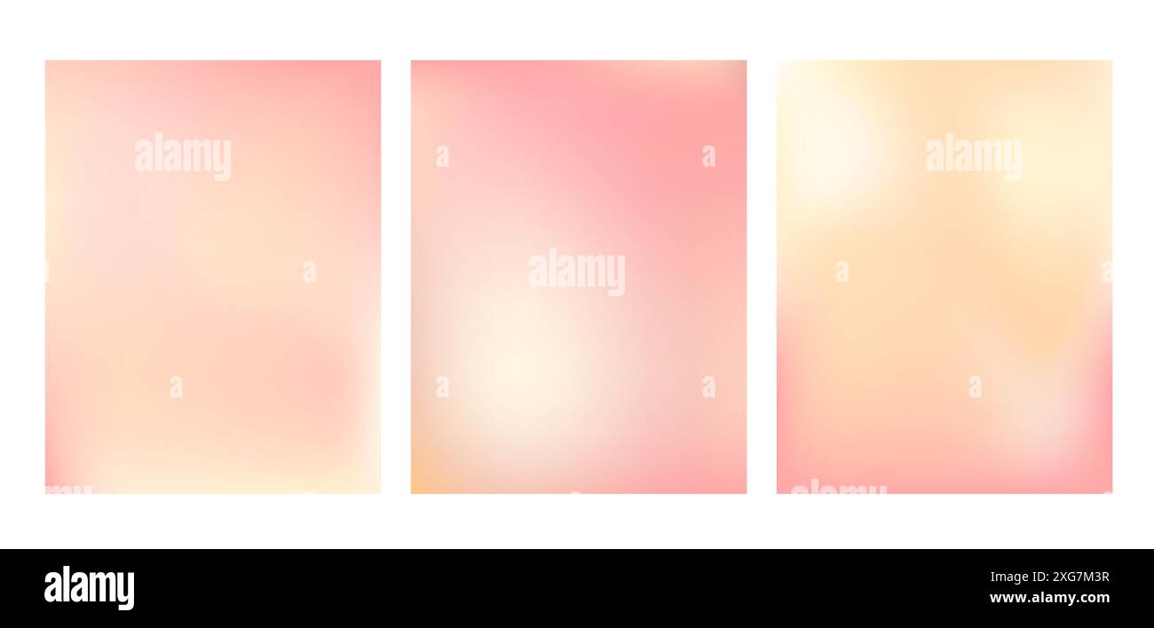 Autumn set gradient backgrounds. Vector illustration Stock Vector Image ...