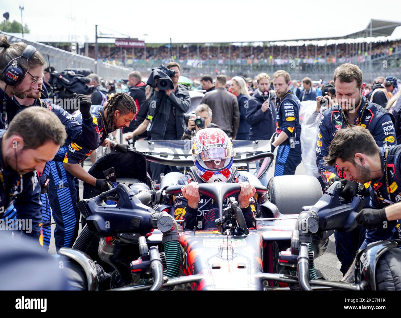 SILVERSTONE - Max Verstappen (Red Bull Racing) prior to the British ...