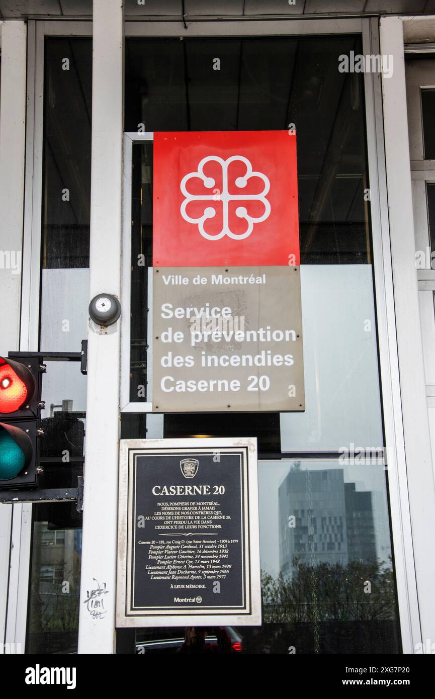 Montreal fire station hi-res stock photography and images - Alamy