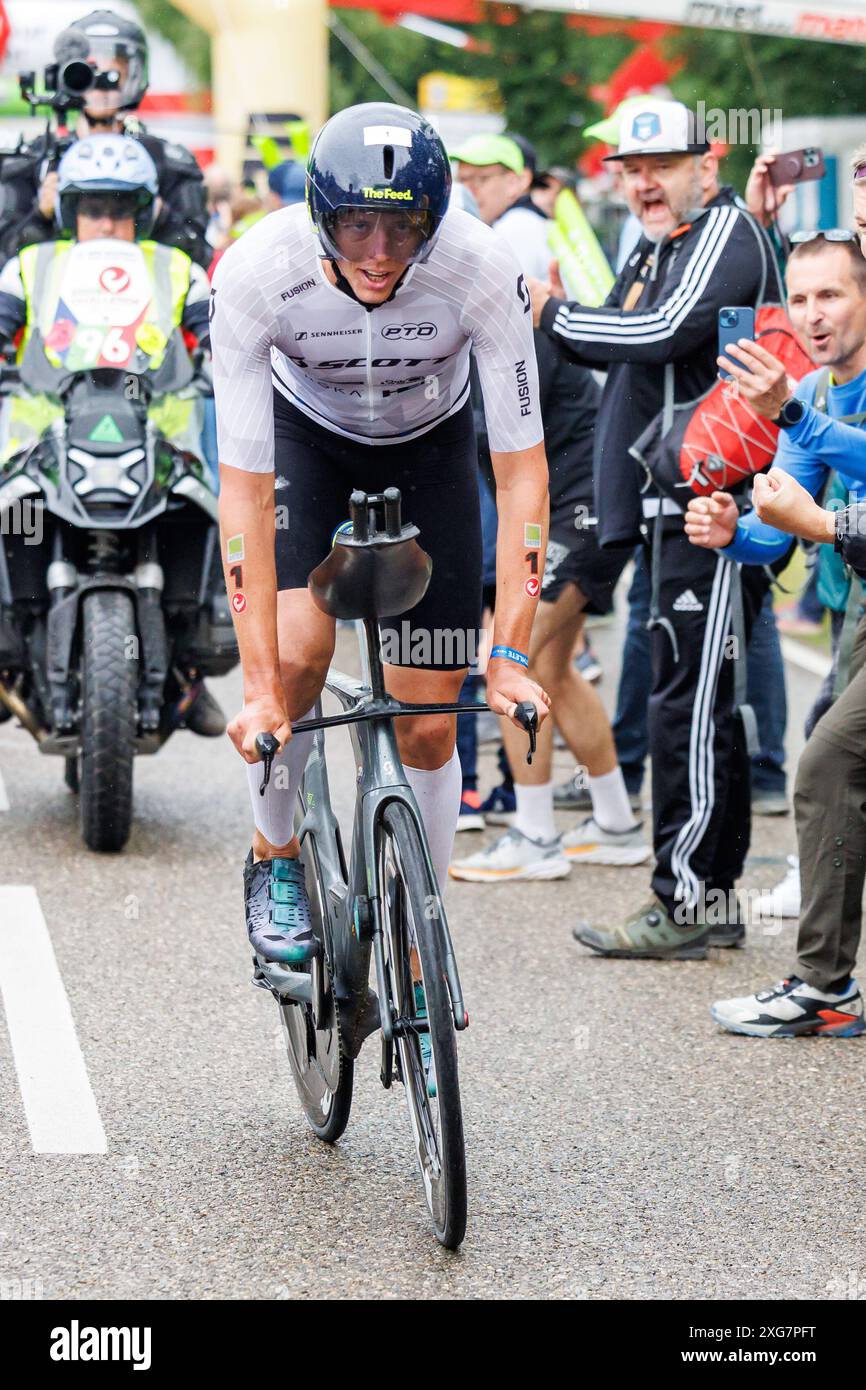 Roth, Germany. 07th July, 2024. Triathlon: Challenge Roth. Magnus ...