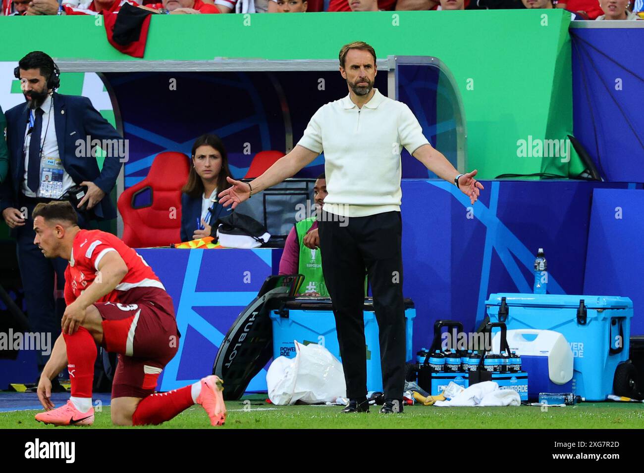 Gareth Southgate head coach of England gestures during the Euro 2024 ...