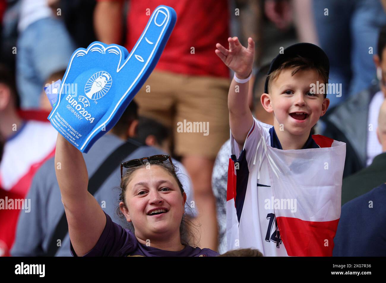 Fans of England during the Euro 2024 Quarter-finals football match ...