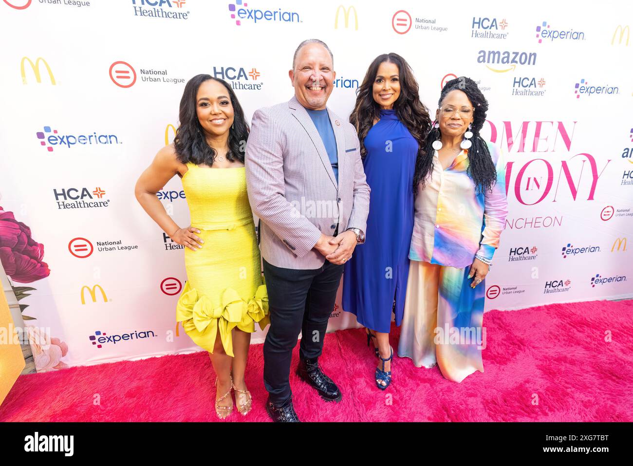 Honorees Judge Faith Jenkins, Tracey Edmonds, and Lisa Smith pose with ...