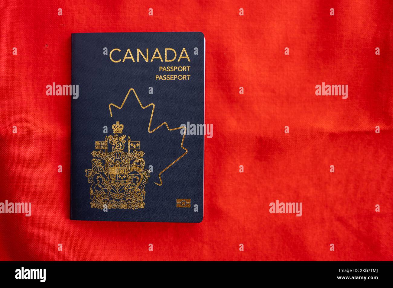 New version of the Canadian passport recently introduced Stock Photo ...