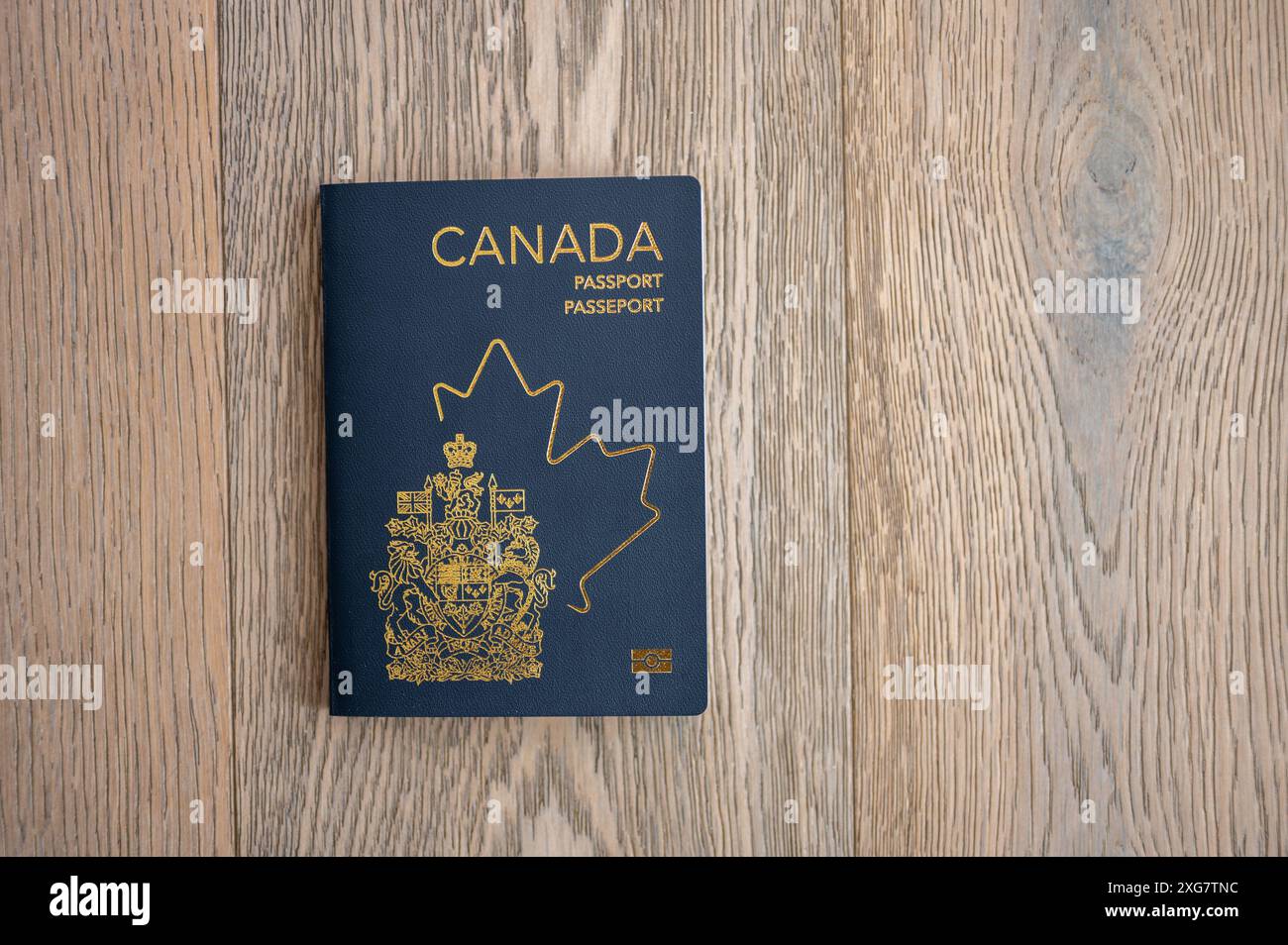 New version of the Canadian passport recently introduced Stock Photo ...