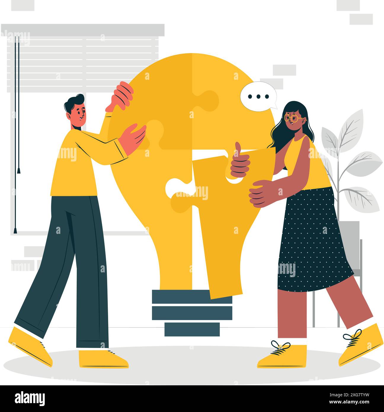 Collaboration vector vectors hi-res stock photography and images - Alamy