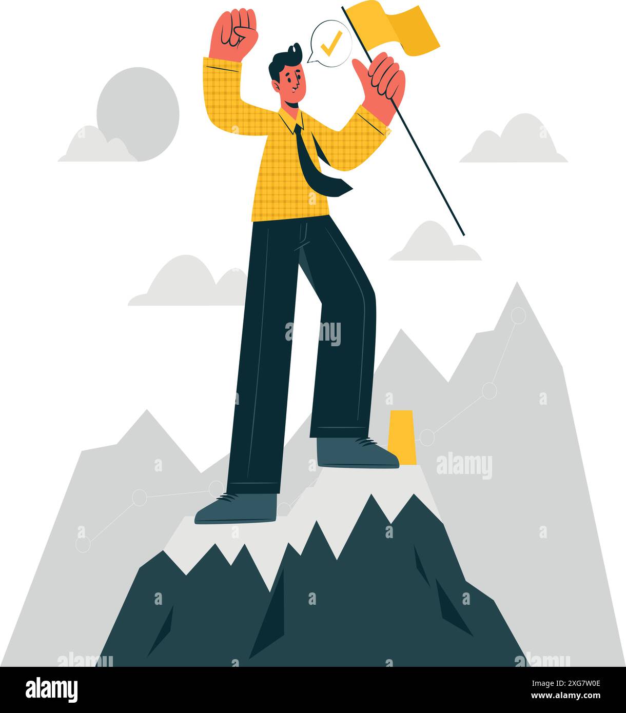 Goal concept illustration Stock Vector Image & Art - Alamy