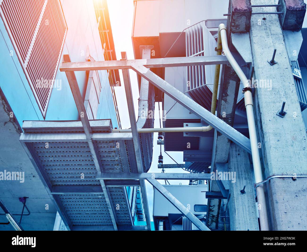 Industrial interior large metal pipes hi-res stock photography and ...