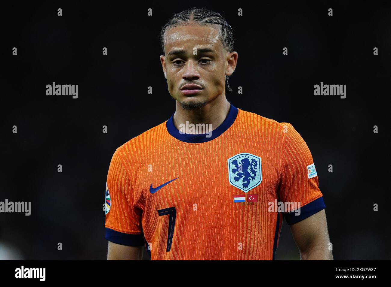 Xavi Simons of Netherlands during the UEFA Euro 2024 match between ...