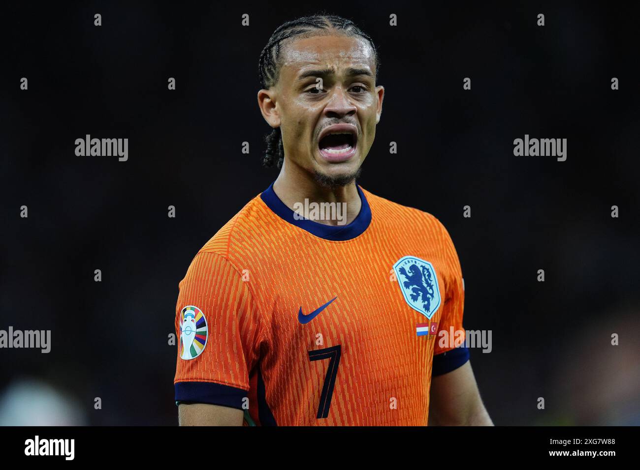 Xavi Simons of Netherlands during the UEFA Euro 2024 match between ...
