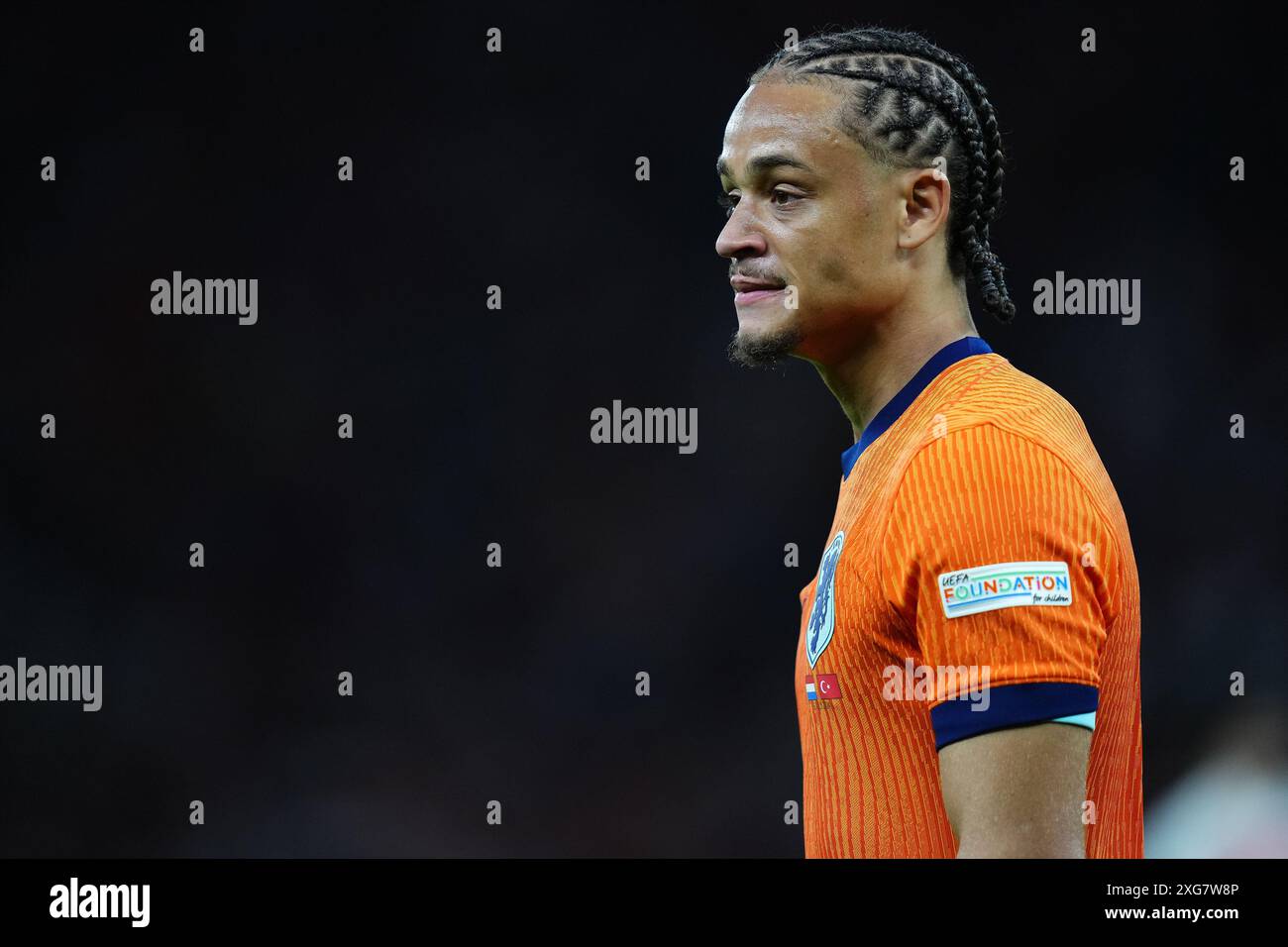 Xavi Simons of Netherlands during the UEFA Euro 2024 match between ...