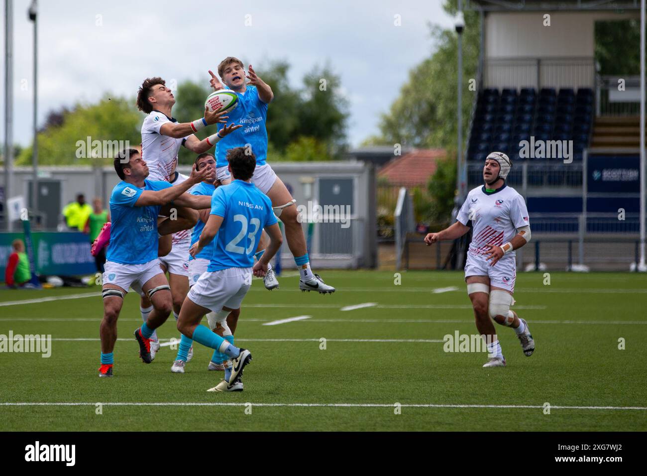 EDINBURGH, SCOTLAND - Sunday July 7th 2024: World Rugby U20 Trophy ...