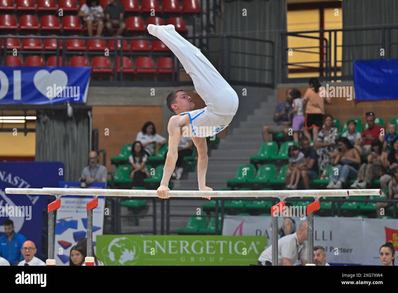 Mario Macchiati (Fiamme Oro) during Men's Parallel Bars during ...