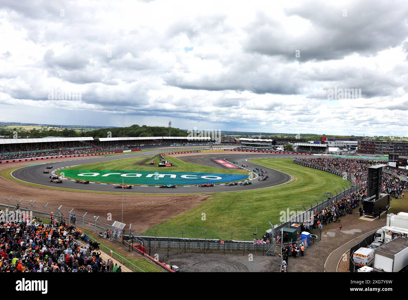 Silverstone, UK. 07th July, 2024. George Russell (GBR) Mercedes AMG F1 ...