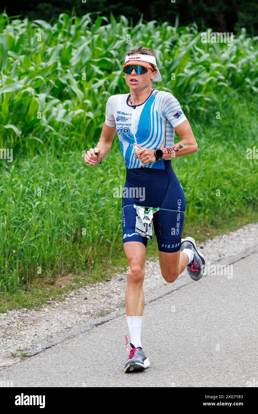 Roth, Germany. 07th July, 2024. Triathlon: Challenge Roth. Els Visser ...