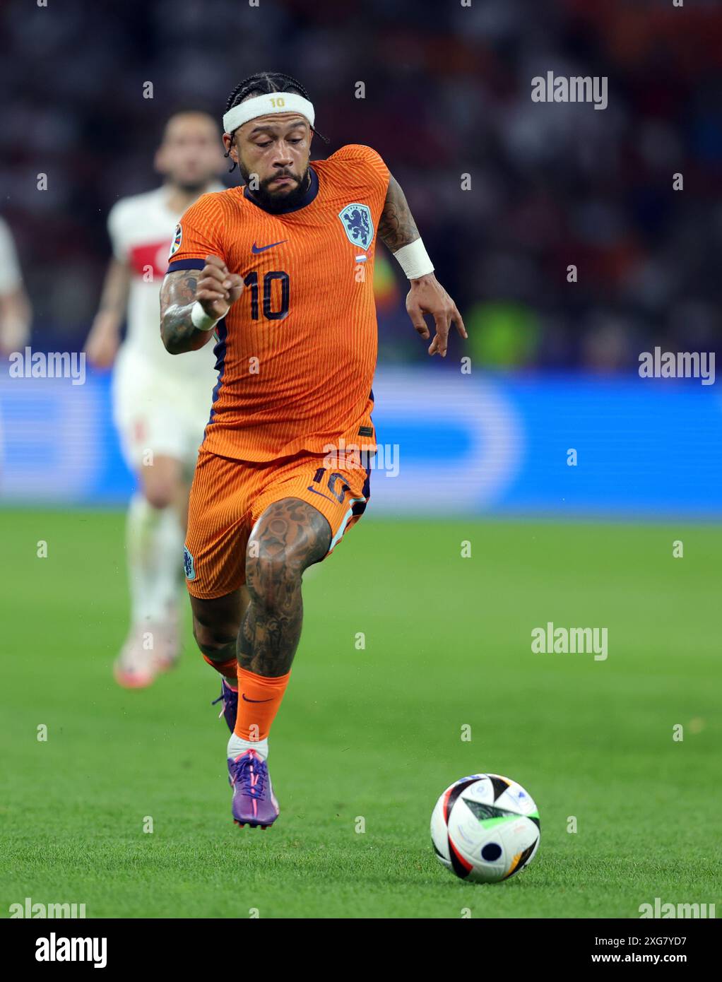 BERLIN, GERMANY - JULY 06: Memphis Depay of Netherlands during the UEFA ...