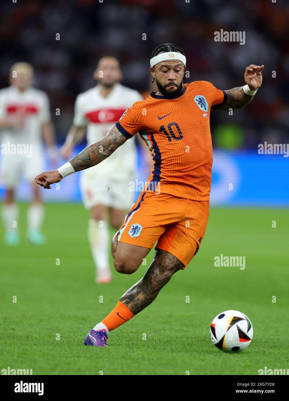BERLIN, GERMANY - JULY 06: Memphis Depay of Netherlands during the UEFA ...
