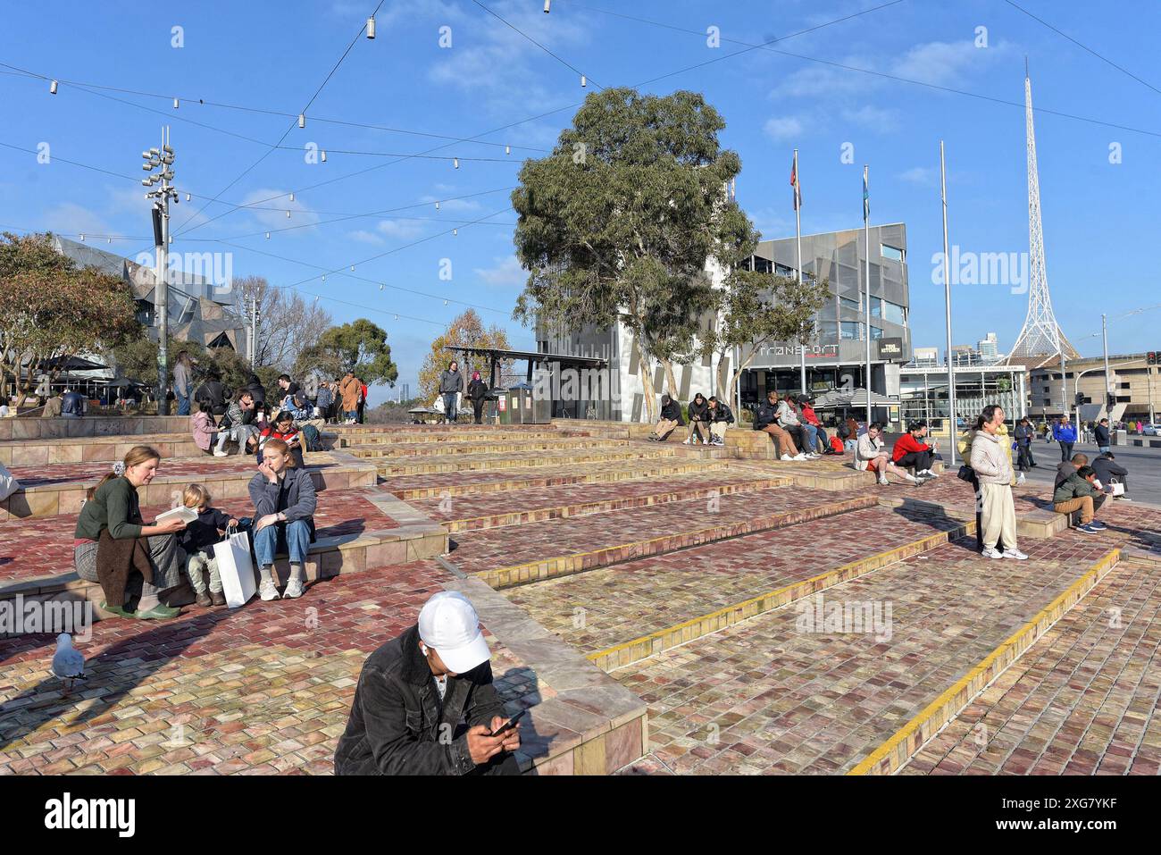 Melbourne, Victoria, Australia. 6th July, 2024. People enjoying the ...
