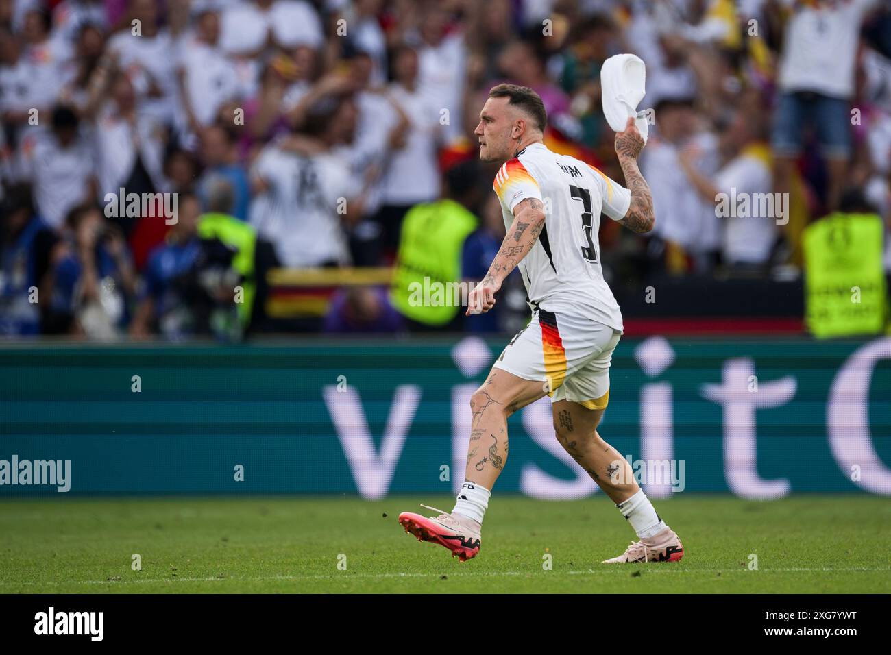 Stuttgart, Germany. 5 July 2024. David Raum of Germany celebrates ...