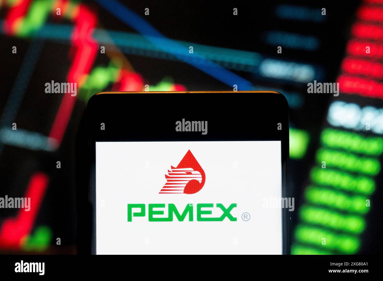 In this photo illustration, the Mexican oil and gas company Petróleos ...