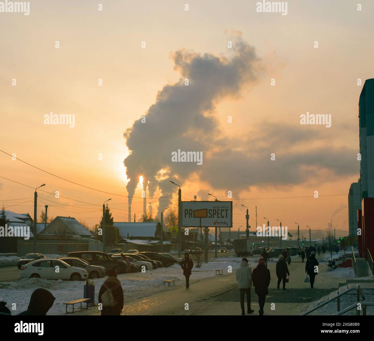 Residential building factory pipes smoke hi-res stock photography and ...