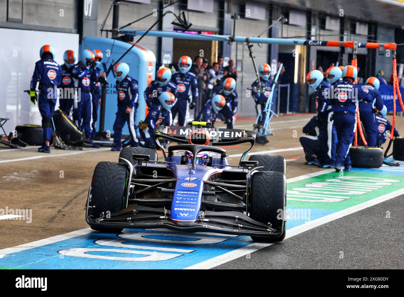 Silverstone, UK. 07th July, 2024. Logan Sargeant (USA) Williams Racing ...